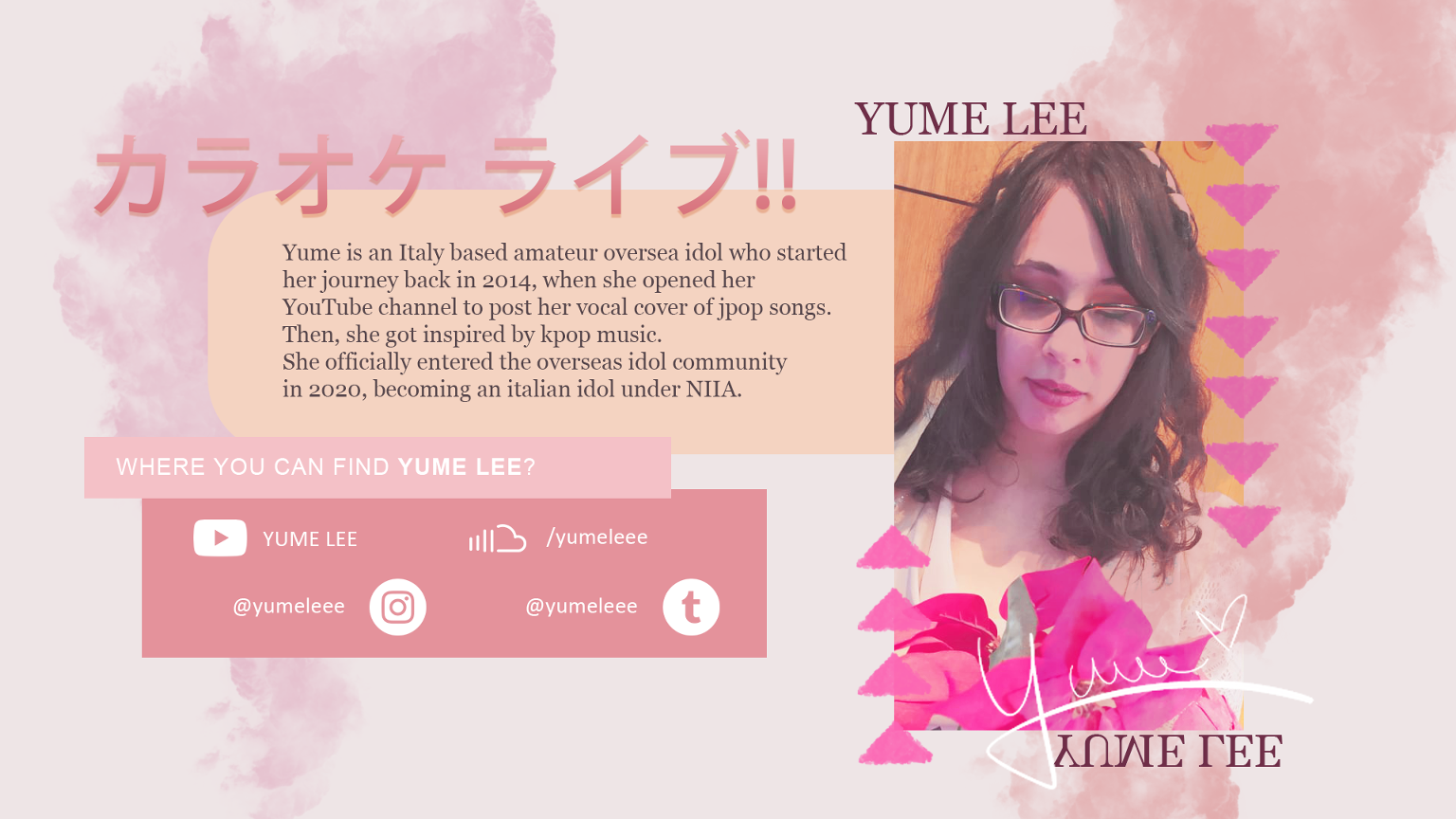 YUME LEE 】 カラオケ ライブ!! ♫｜SHOWROOM(ショールーム)